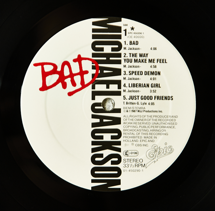 Michael Jackson Bad : LP Label A nl | CD Covers | Cover Century | Over ...